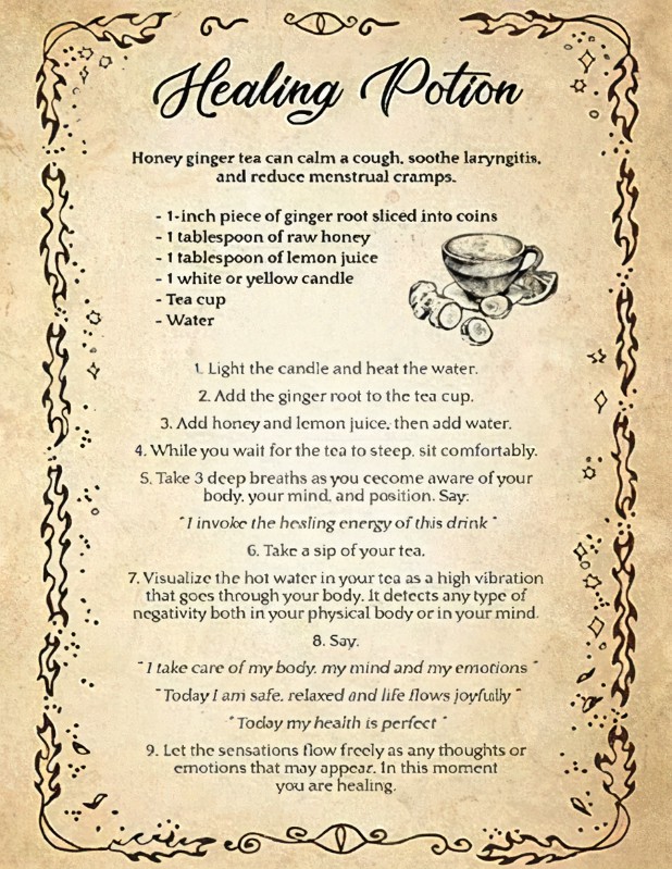 Printable Healing Potion – Witches Of The Craft®