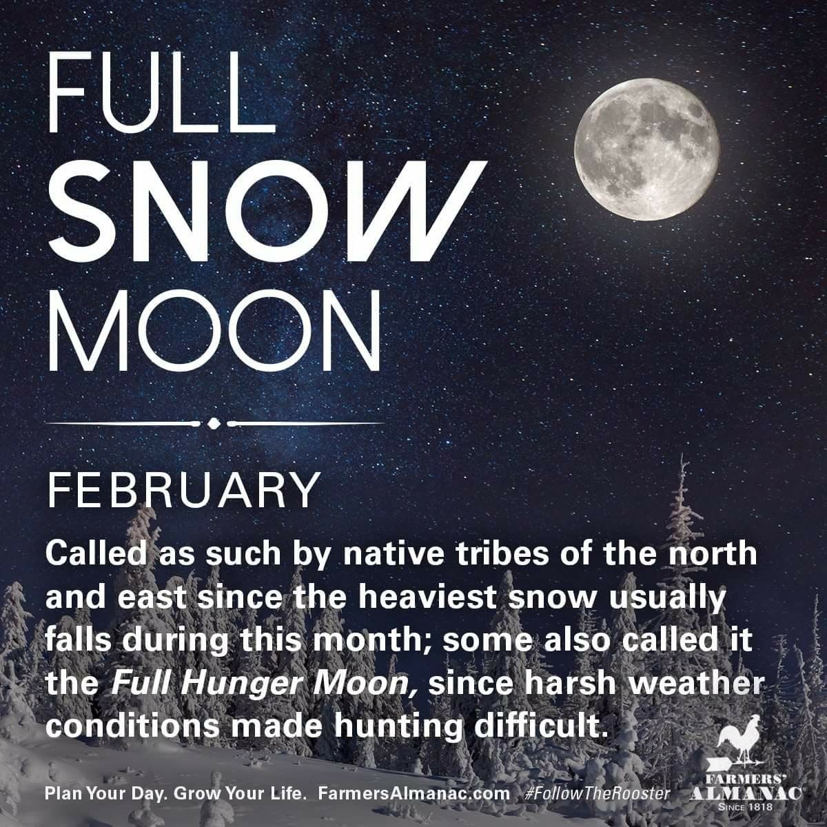 Some of the Names and Correspondences for a February Full Moon ...